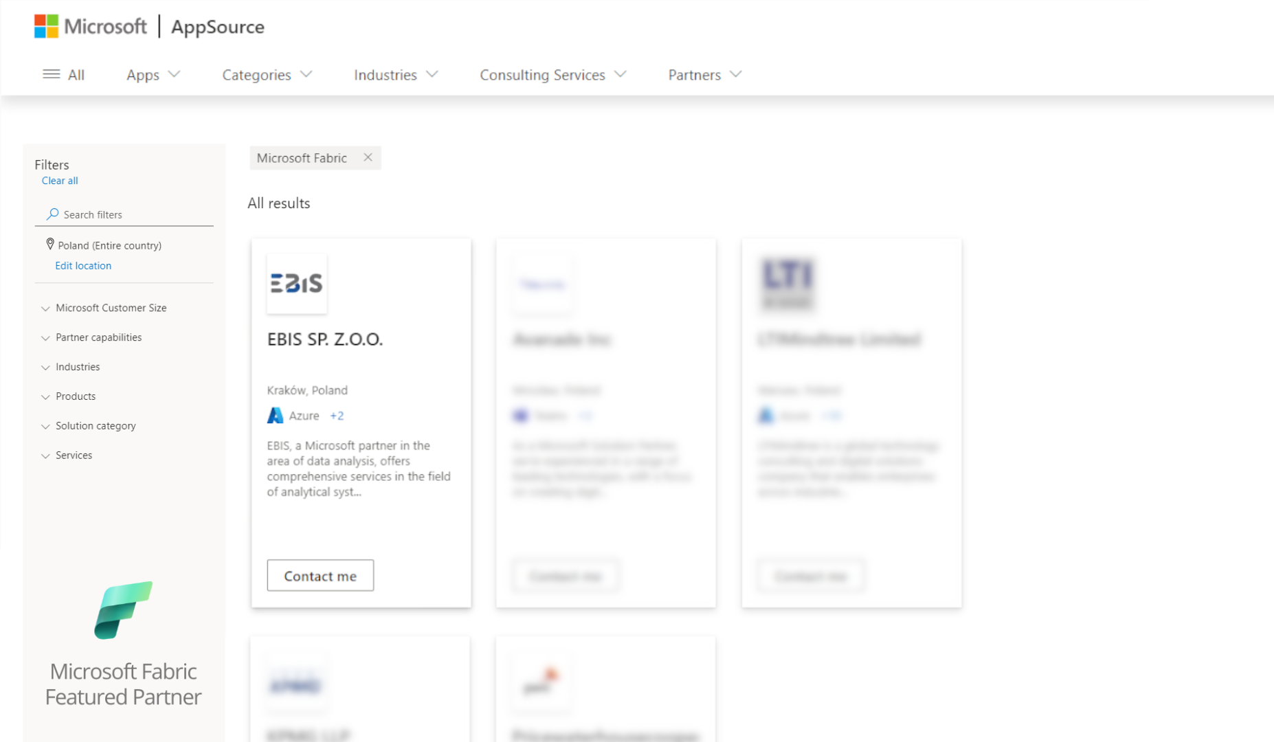 EBIS is a Fabric Featured Partner